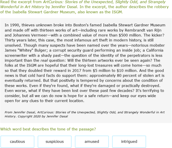 IXL | Analyze the impact of word choice on meaning and tone | 11th ...
