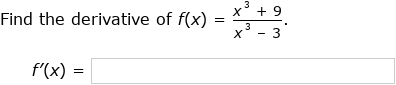 IXL - Find derivatives using the quotient rule (Calculus practice)