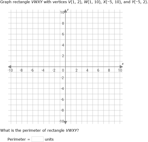 IXL | Perimeter of squares and rectangles on the coordinate plane | 6th ...