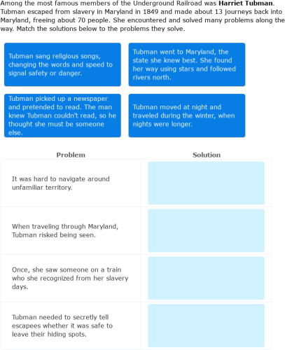 IXL | The abolitionists | 8th grade social studies