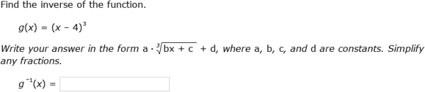 IXL - Find the inverse of a cubic function (Algebra 2 practice)