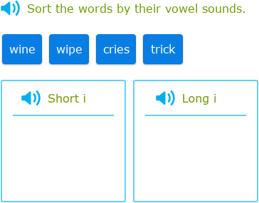 IXL | Use spelling patterns to sort long and short vowel words | 2nd ...