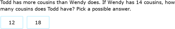 IXL | Compare numbers up to 100: word problems | 1st grade math