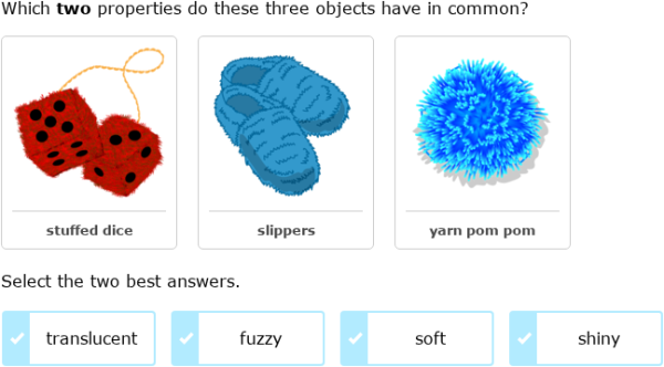 IXL | Compare properties of objects | 5th grade science