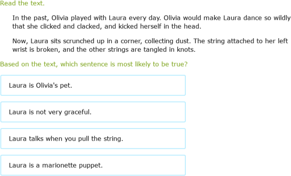 IXL | Draw inferences from a text | 7th grade language arts