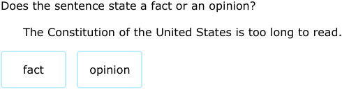 IXL | Identify facts and opinions | 6th grade social studies