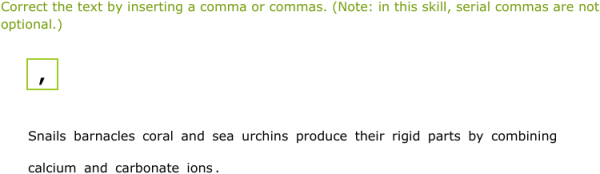 IXL | Commas with series, dates, and places | 6th grade language arts