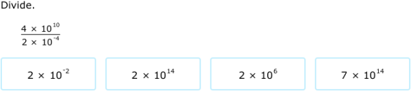 IXL - Divide numbers written in scientific notation (Algebra 1 practice)