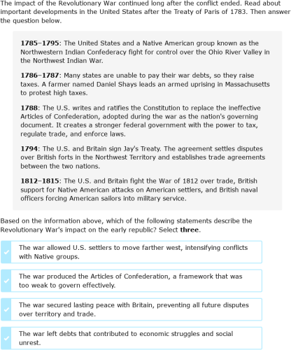IXL - The Revolutionary War: part II (U.S. History practice)