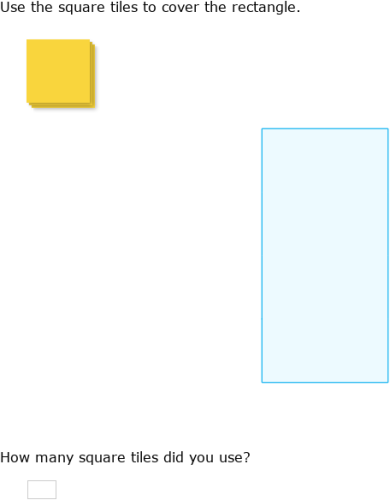 IXL | Tile a rectangle with squares | 2nd grade math