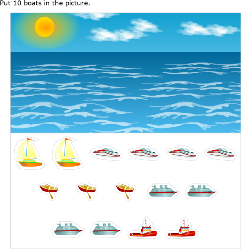 IXL | Count out stickers - up to 15 | Kindergarten math