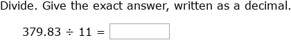 IXL | Divide whole numbers and decimals by two-digit whole numbers ...