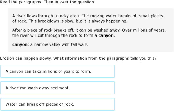 IXL | Changes to Earth's surface: erosion | 2nd grade science