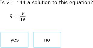 IXL | Solutions to equations and inequalities | 6th grade math