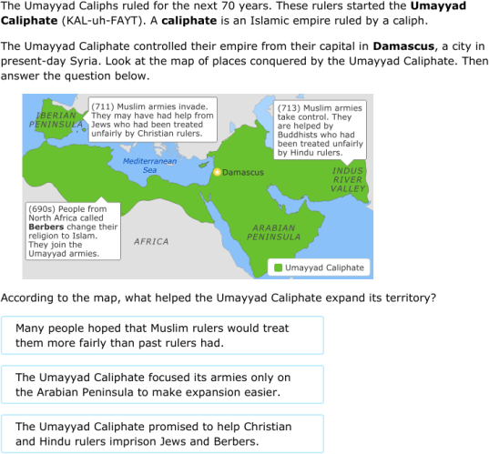 IXL | Early Islamic conquests | 7th grade social studies