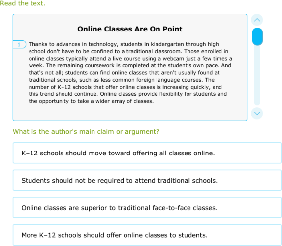 IXL Trace An Argument 7th Grade Language Arts IXL Trace An Argument 7th Grade Language Arts