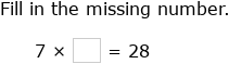 IXL | Multiplication facts for 6 and 7: find the missing factor | 3rd ...