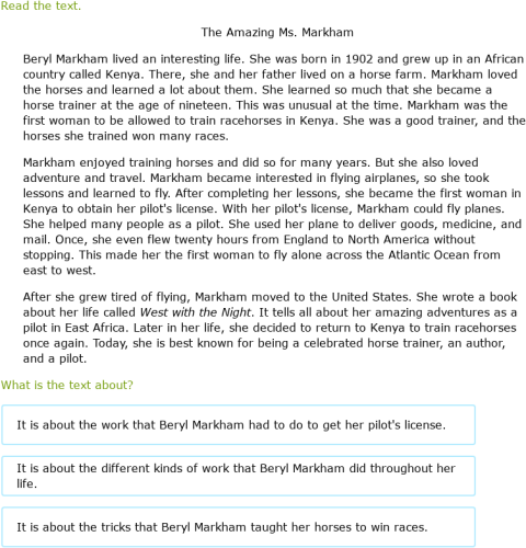 IXL | Read about famous people | 3rd grade language arts