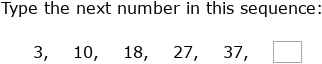 IXL | Complete an increasing number pattern | 4th grade math
