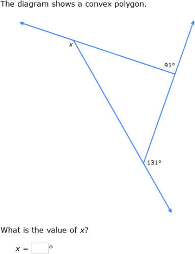 IXL | Exterior angles of polygons | 8th grade math