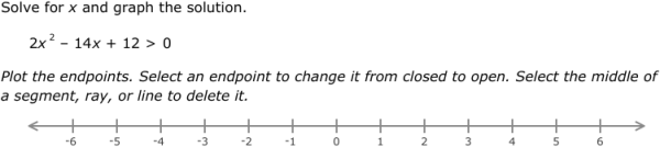 IXL - Graph solutions to quadratic inequalities (Algebra 2 practice)