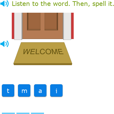 IXL | Spell the short vowel word | Kindergarten language arts