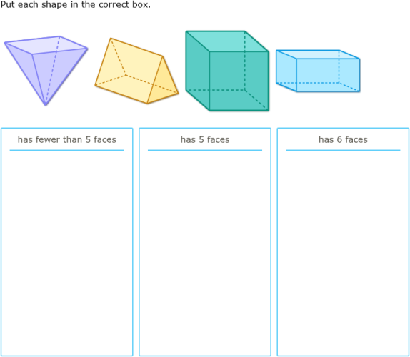 IXL | Sort three-dimensional shapes | 2nd grade math