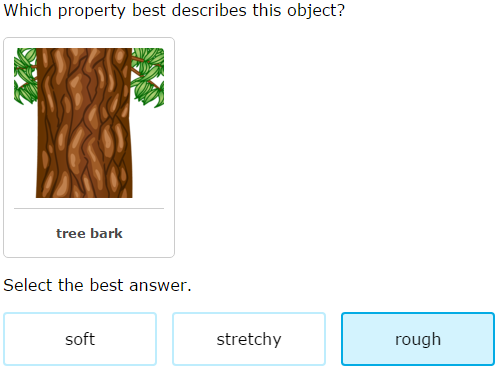IXL - Identify properties of an object (2nd grade science practice)