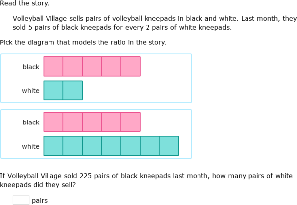 IXL | Use tape diagrams to solve ratio word problems I | 6th grade math