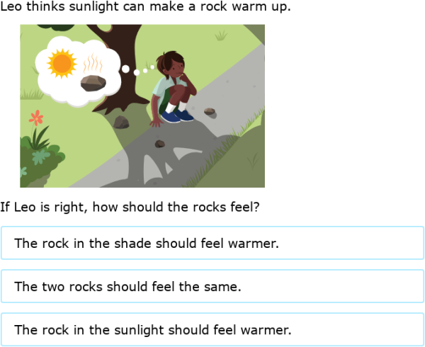 IXL | Investigate sunlight and shade | Kindergarten science