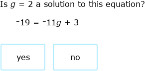IXL | Does x satisfy an equation? | 6th grade math