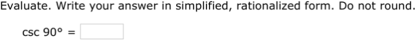 IXL - Csc, sec, and cot of special angles (Algebra 2 practice)