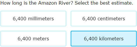 IXL - Choose metric units of distance (5th grade science practice)
