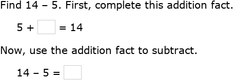 IXL | Use addition to subtract - up to 20 | 1st grade math
