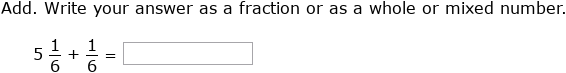 IXL | Add a fraction and a mixed number | 4th grade math