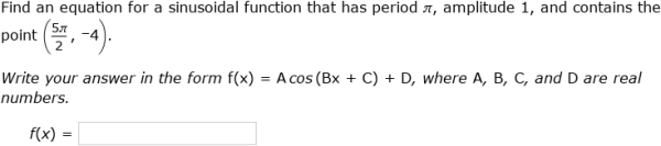 IXL - Write equations of cosine functions using properties (Algebra 2 ...