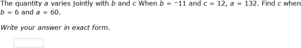 IXL - Solve variation equations (Algebra 2 practice)