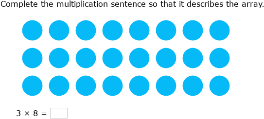 IXL | Write multiplication sentences for arrays: multiply by 3 | 2nd ...