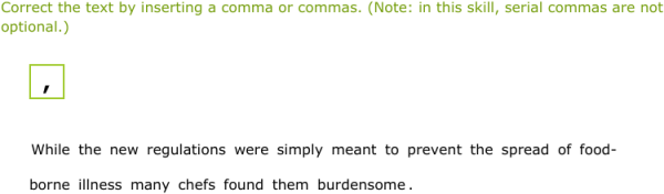 IXL | Commas: review | 10th grade language arts