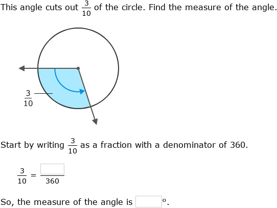 IXL | Use fractions to find the measure of an angle | 3rd grade math