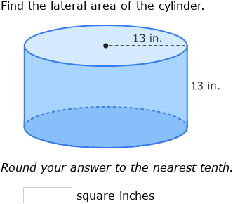 IXL | Lateral area of cylinders | 8th grade math