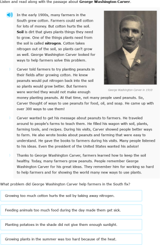IXL | George Washington Carver | 2nd grade social studies