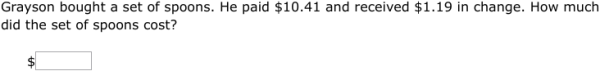 IXL | Find the change, price, or amount paid | 4th grade math