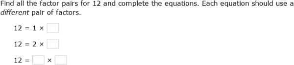 IXL | Find all the factor pairs of a number up to 100 | 4th grade math