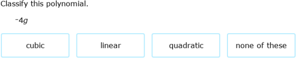 IXL - Polynomial vocabulary (Precalculus practice)