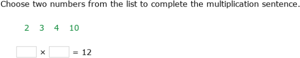 IXL | Multiplication facts up to 10: select the missing factors | 3rd ...