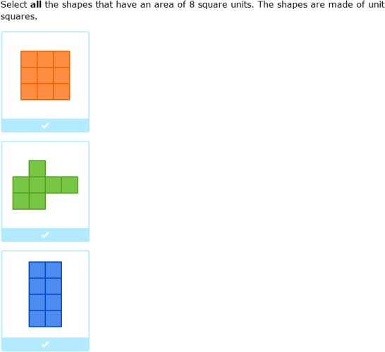 IXL | Area of figures made of unit squares | 4th grade math