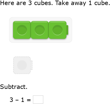 IXL | Subtract with cubes - up to 5 | 1st grade math