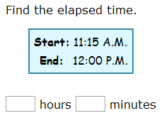 IXL - Elapsed time (6th grade math practice)