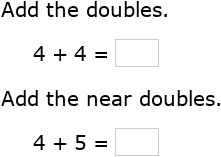 IXL | Add using doubles plus one - sums up to 12 | 1st grade math